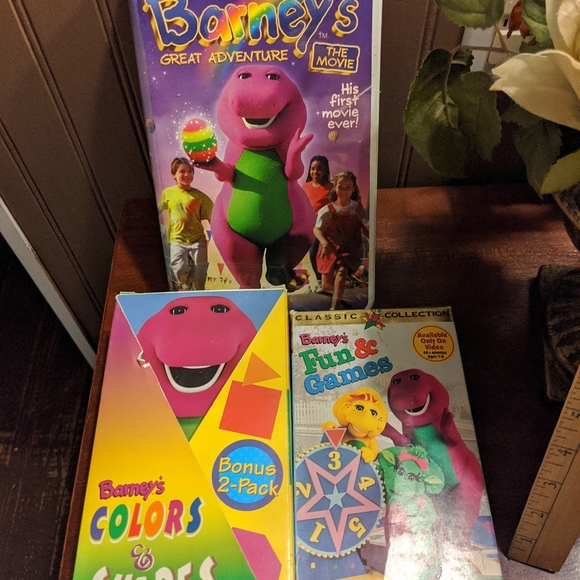 Toys | 4 Barney Vhs Movies Collection Vintage | Poshmark